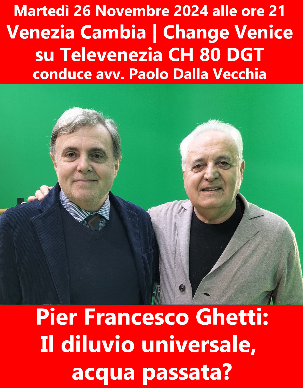 PIER FRANCESCO GHETTI A VENEZIA CAMBIA | CHANGE VENICE - idea sostenibile